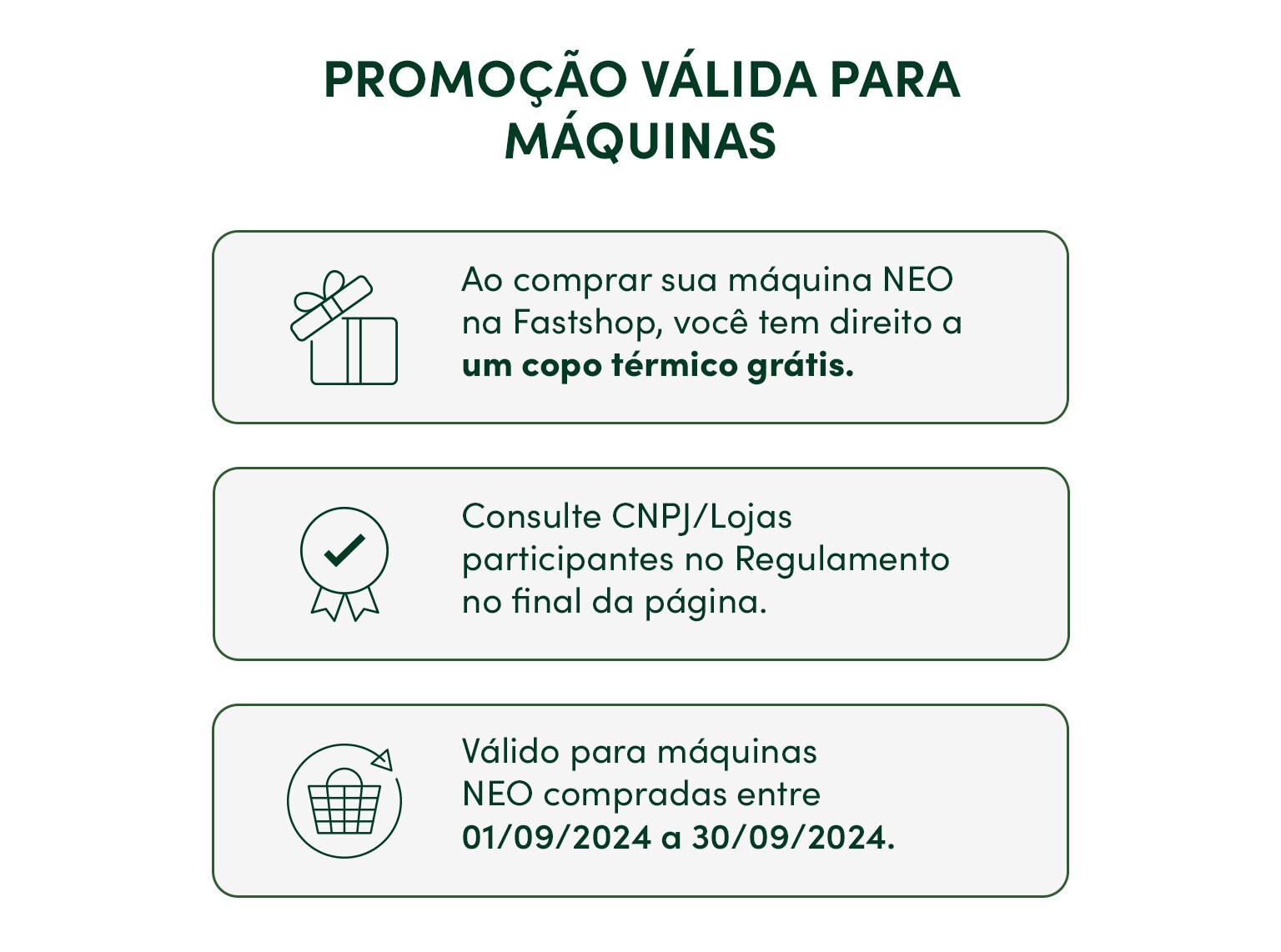 Promoção NEO Fast Shop 2024